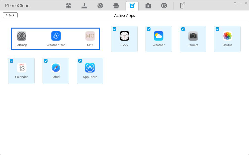 PhoneClean Online Guide –System Clean