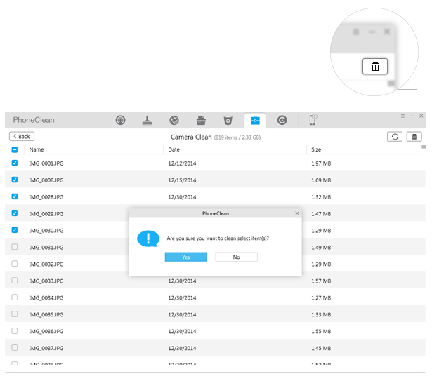PhoneClean Online Guide –Toolbox Use