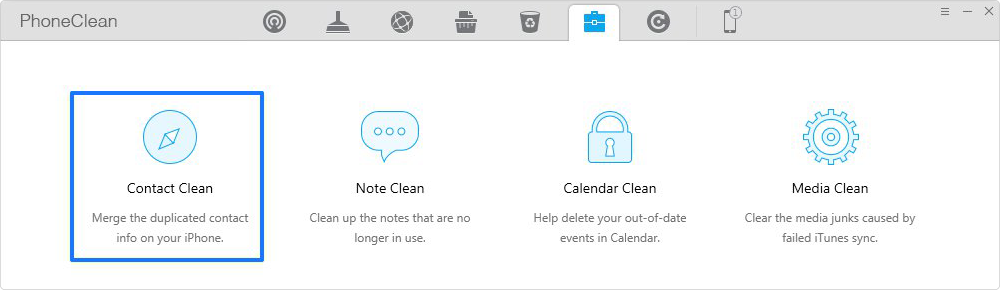 PhoneClean Online Guide –Toolbox Use