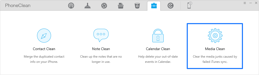 PhoneClean Online Guide –Toolbox Use