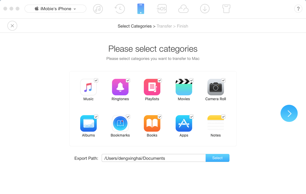 AnyTrans Online Guide – Content to Computer